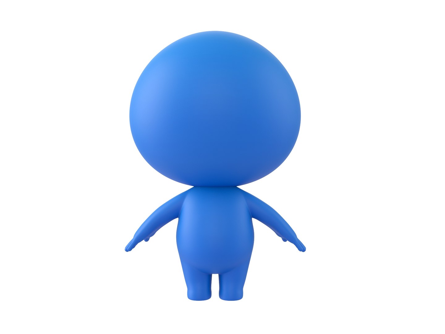 Blue Man Character 3D Model - TurboSquid 1702253