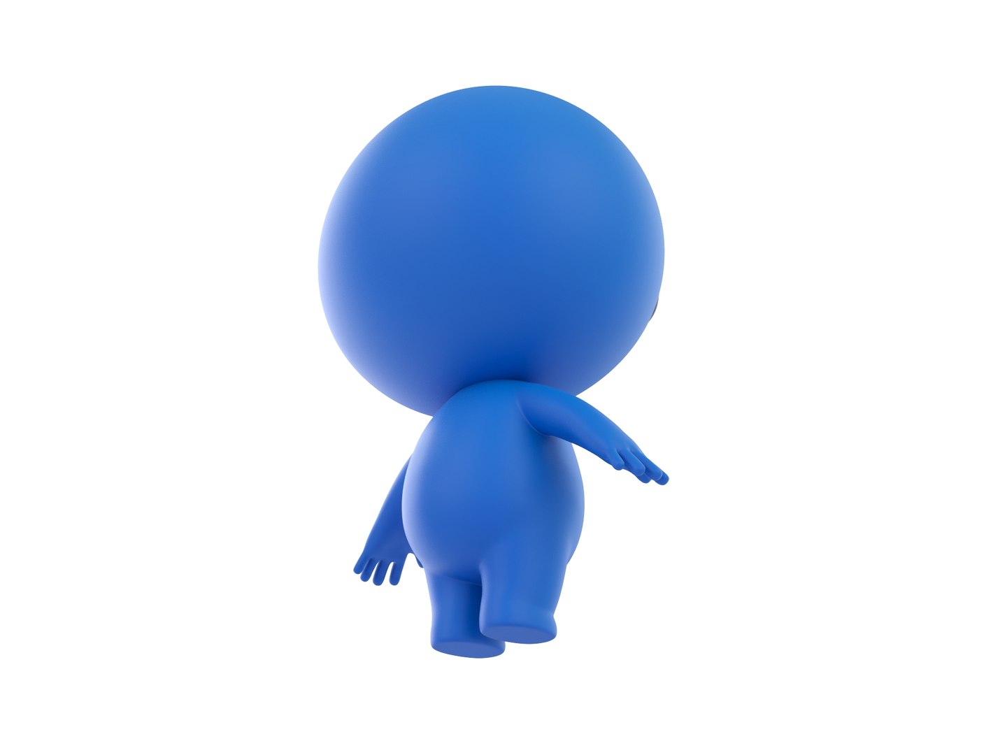 Blue Man Character 3D Model - TurboSquid 1702253