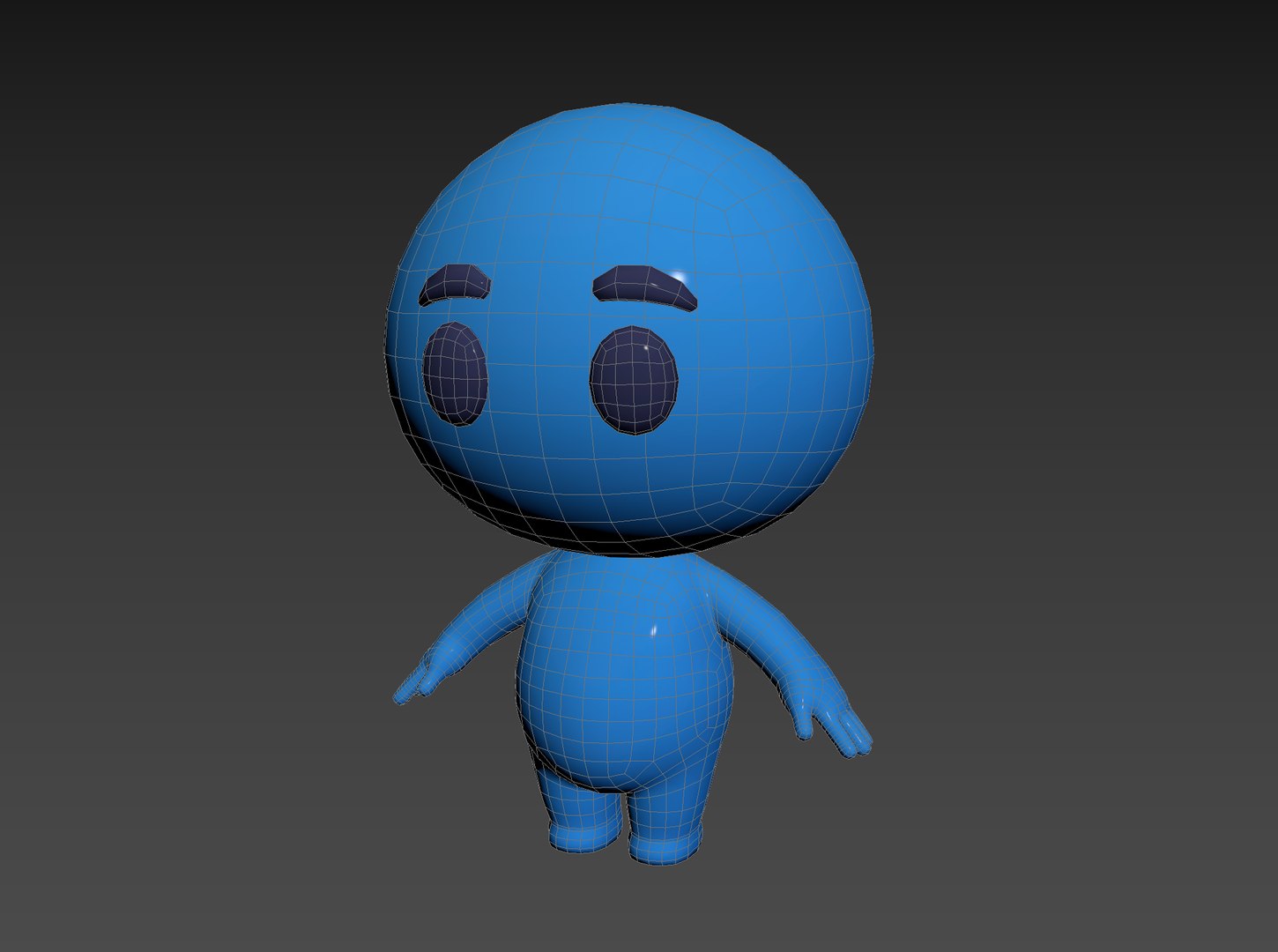 Blue Man Character 3D Model - TurboSquid 1702253