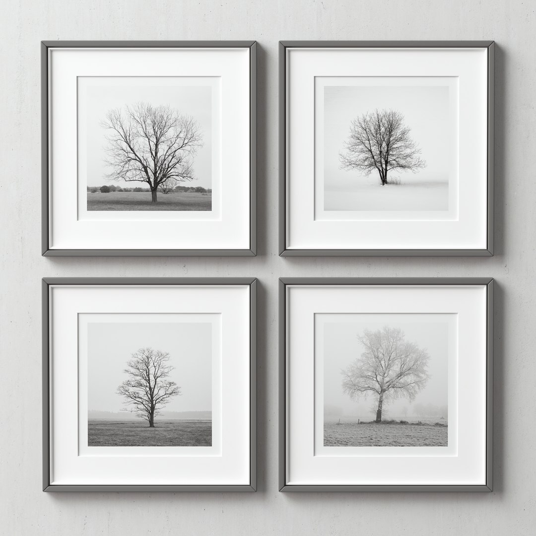 3D picture frames set - TurboSquid 1535797