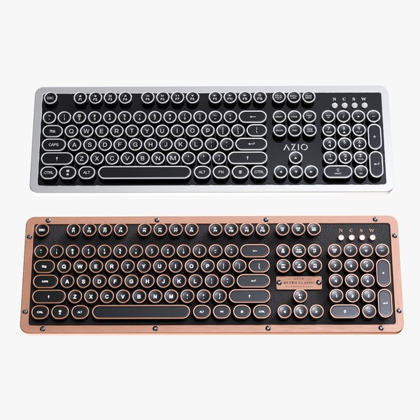 Vintage computer keyboard azio 3D model - TurboSquid 1241985