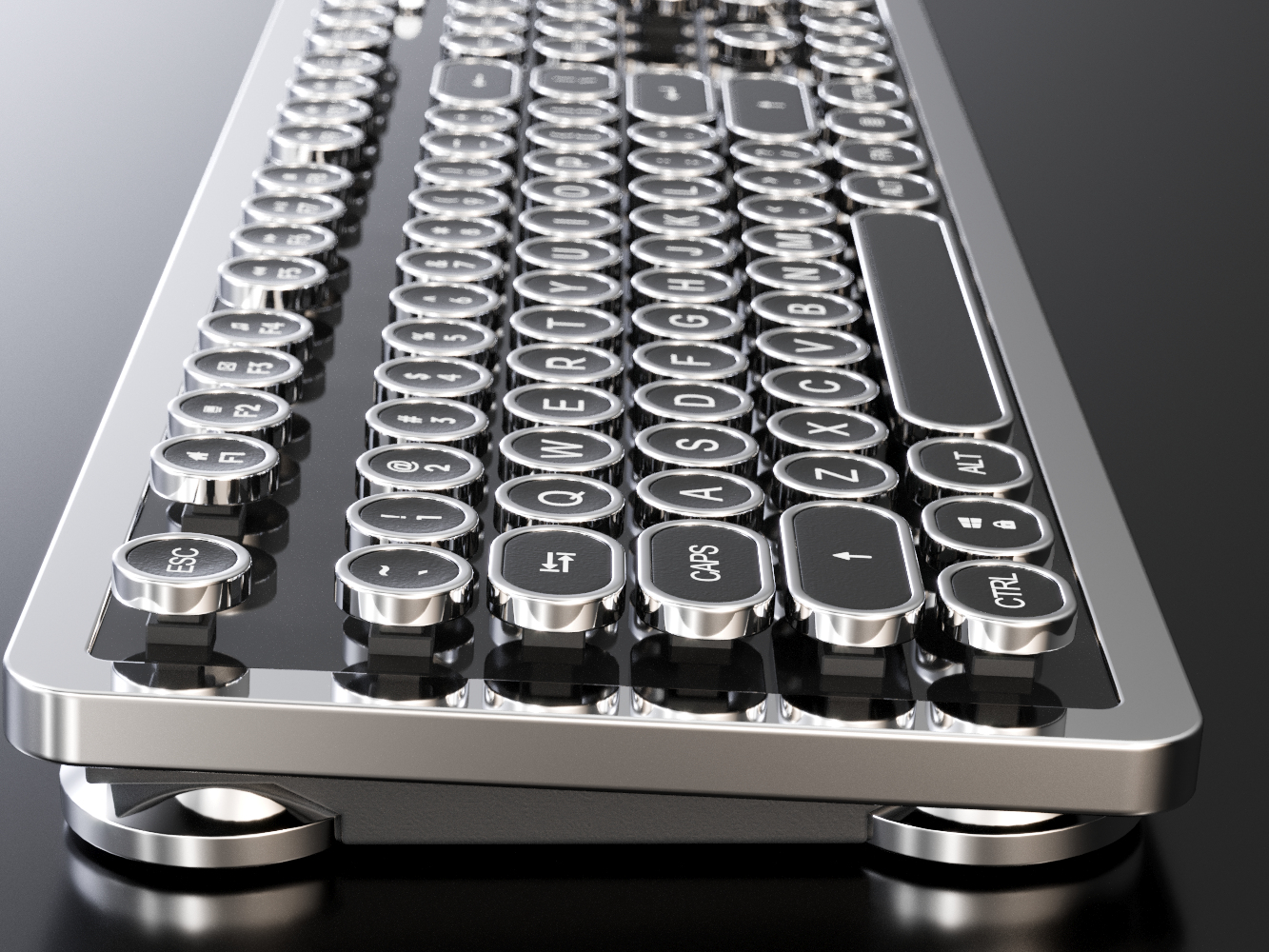 3D vintage computer keyboards azio - TurboSquid 1242358