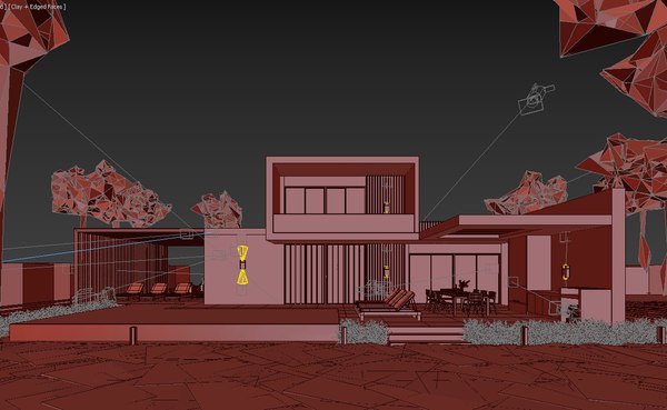 modelo 3d Exterior e interior de la villa de playa - TurboSquid 1725218