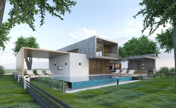 modelo 3d Exterior e interior de la villa de playa - TurboSquid 1725218