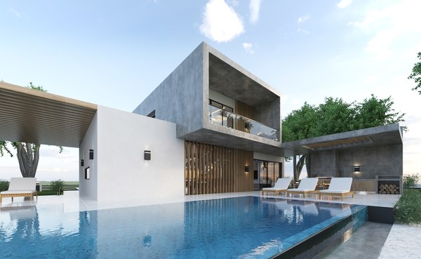 modelo 3d Exterior e interior de la villa de playa - TurboSquid 1725218