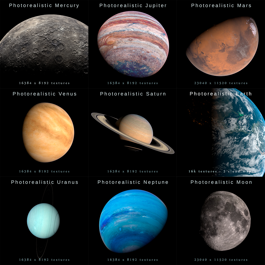 3D model nasa planets solar - TurboSquid 1251100