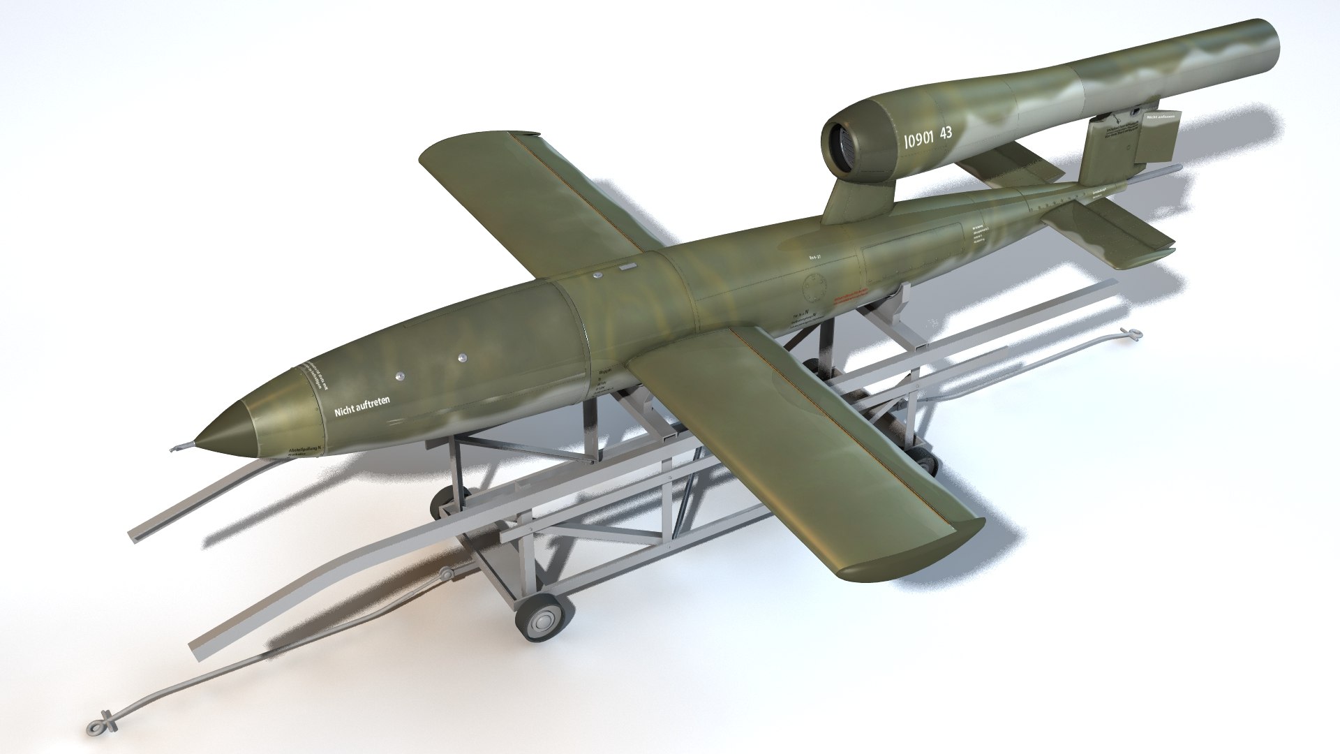 Fieseler Fi 103 Flying Bomb V-1 model - TurboSquid 2174094