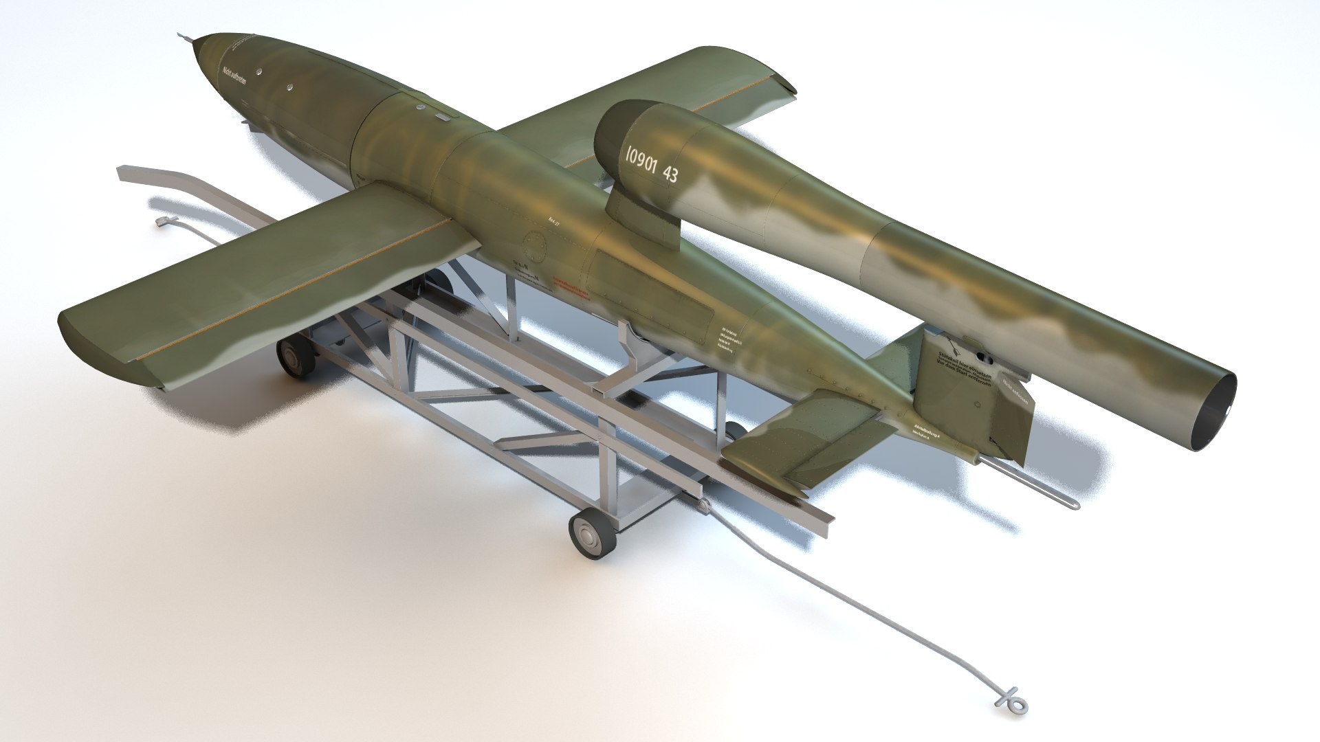 Fieseler Fi 103 Flying Bomb V-1 Model - TurboSquid 2174094