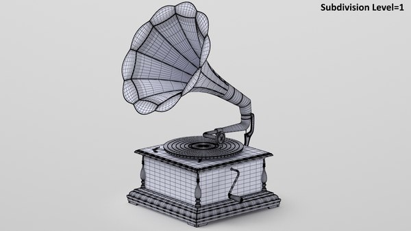 Gramophone 3D model - TurboSquid 1999174