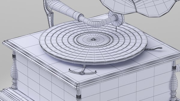 Gramophone 3D model - TurboSquid 1999174