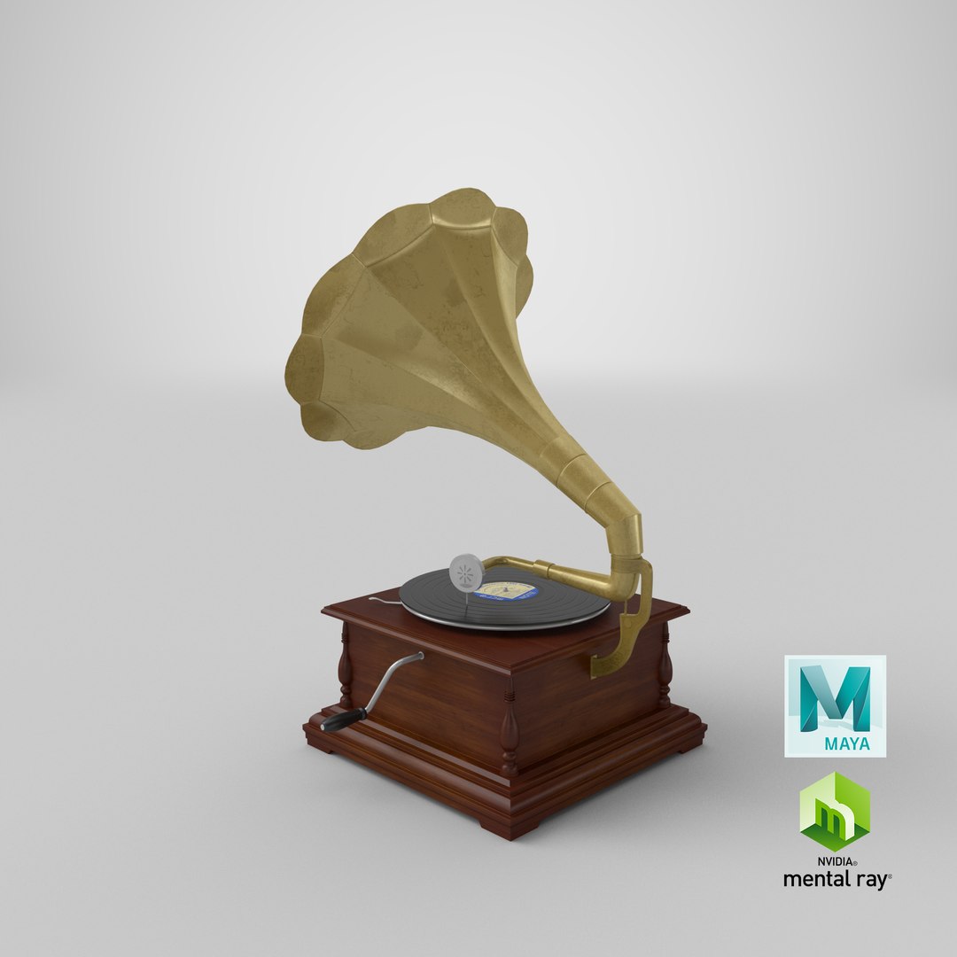 Gramophone 3D model - TurboSquid 1999174