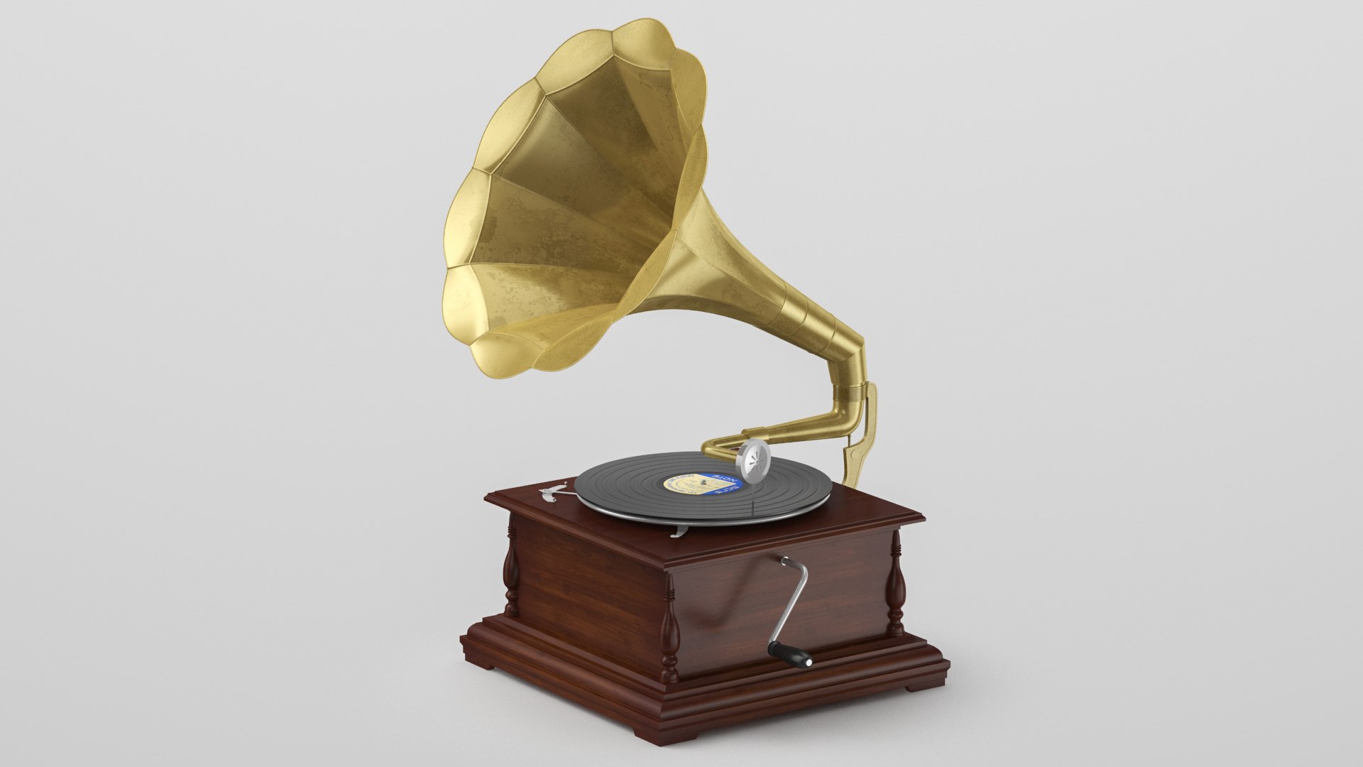 Gramophone 3D model - TurboSquid 1999174