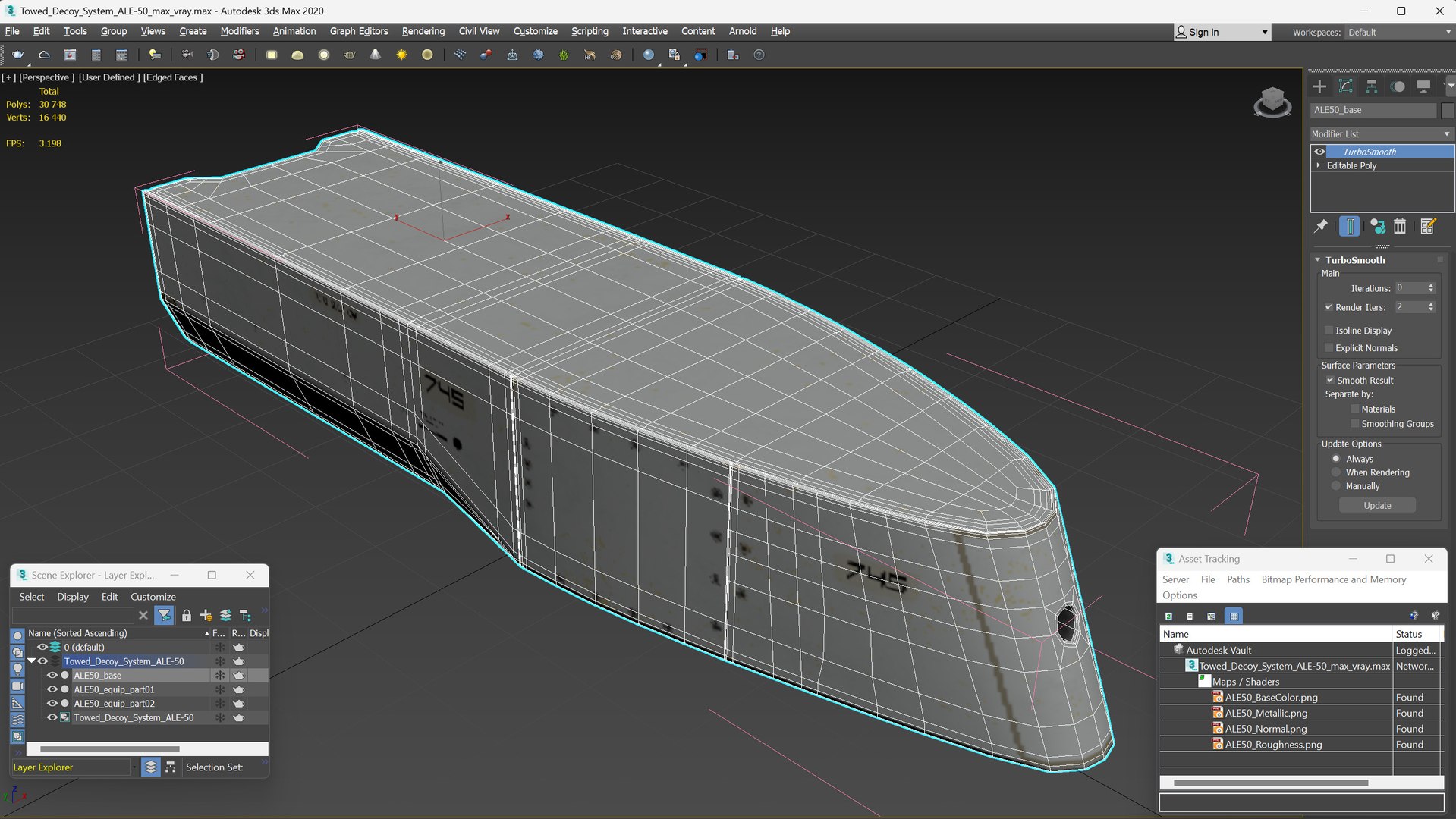 Towed Decoy System ALE-50 3D - TurboSquid 2291267