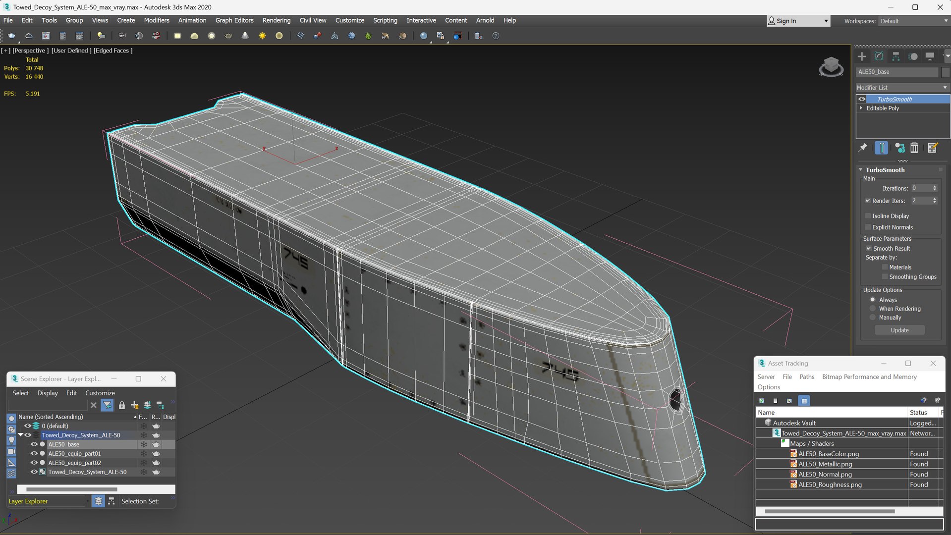 Towed Decoy System ALE-50 3D - TurboSquid 2291267