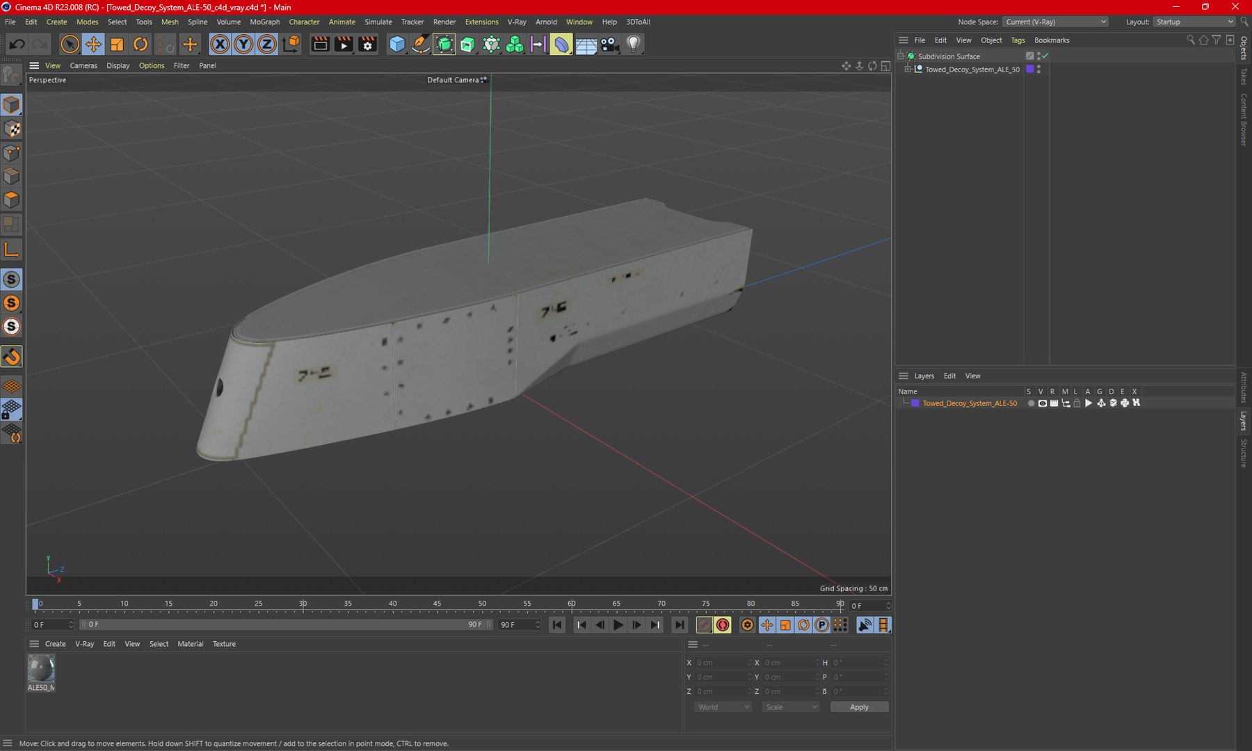 Towed Decoy System ALE-50 3D - TurboSquid 2291267