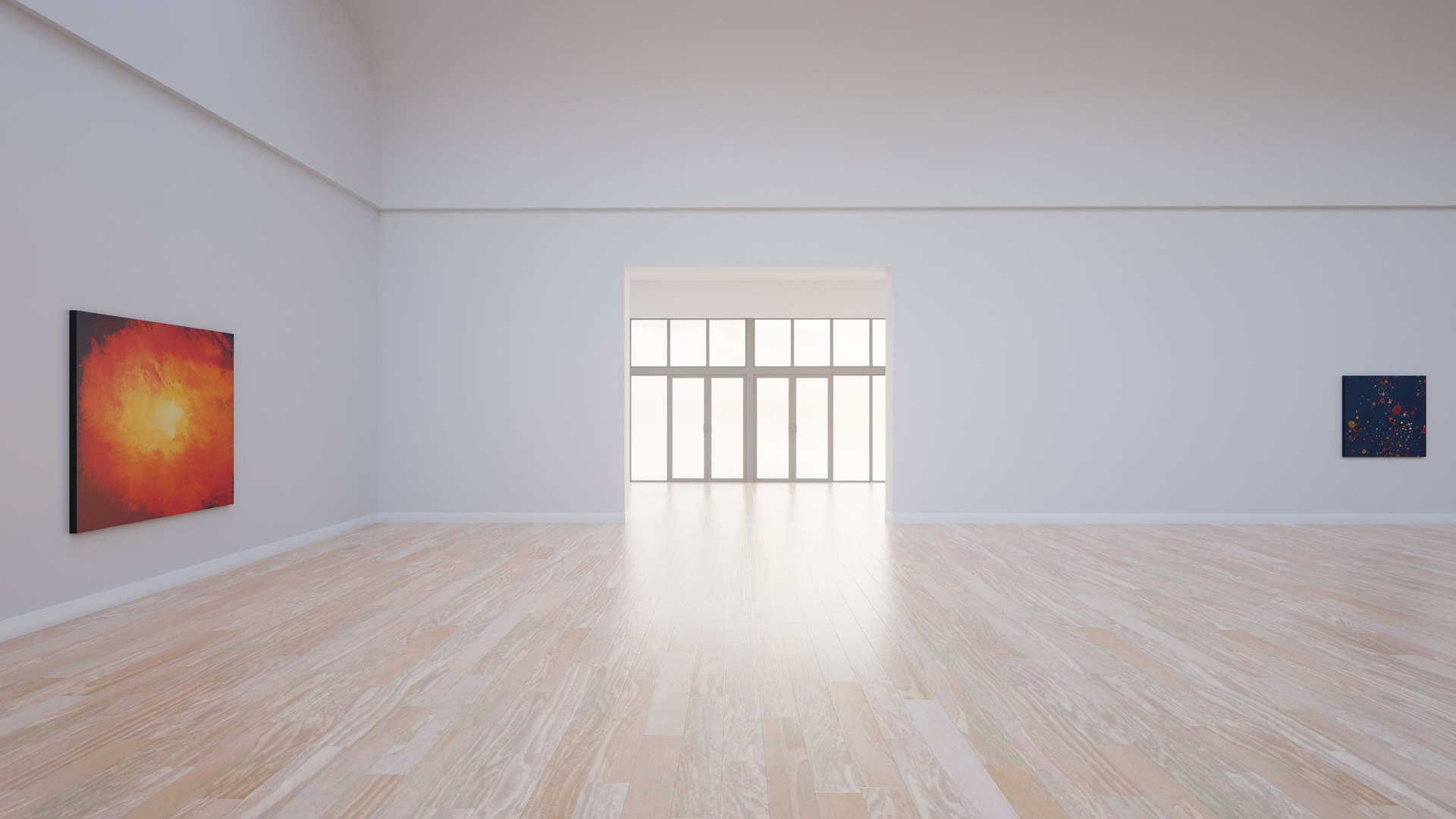 3D Art Museum Gallery Interior 37 Model - TurboSquid 2060418