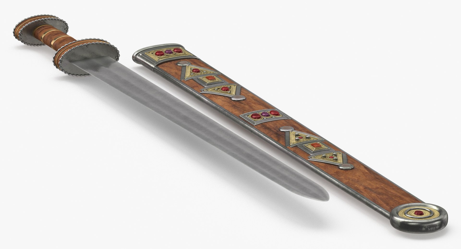 Roman Spatha Sword And Wooden Sheath 01 3D Model - TurboSquid 2188918