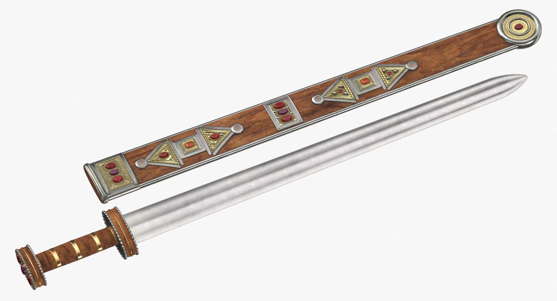 Roman Spatha Sword And Wooden Sheath 01 3D Model - TurboSquid 2188918