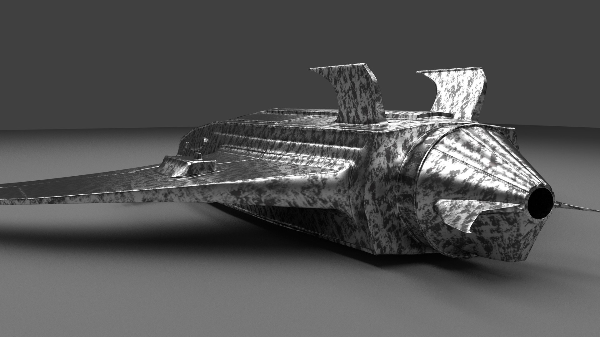 Interceptor Mark 1 Space Fighter 3d Model