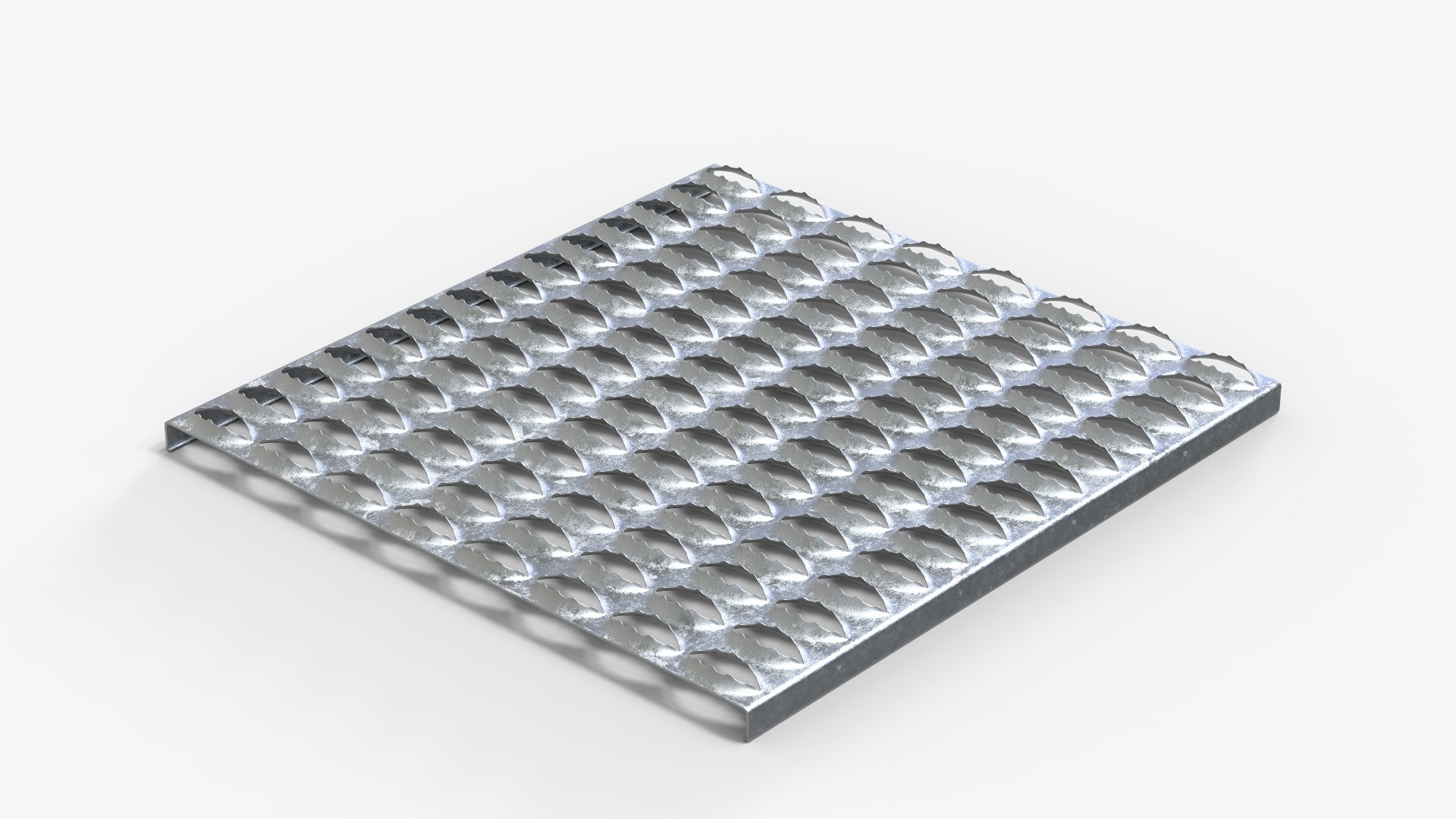 Grip Strut Safety Grating Galvanized Sample 3D Model - TurboSquid 2225070