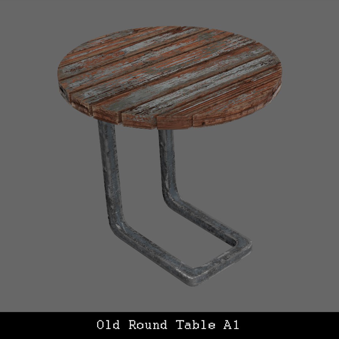 old table 3d model