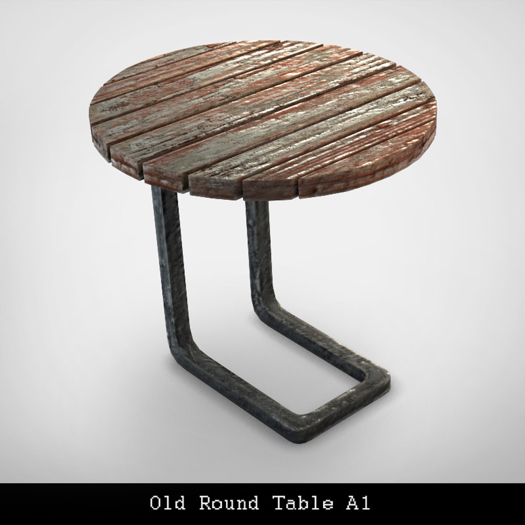 old table 3d model