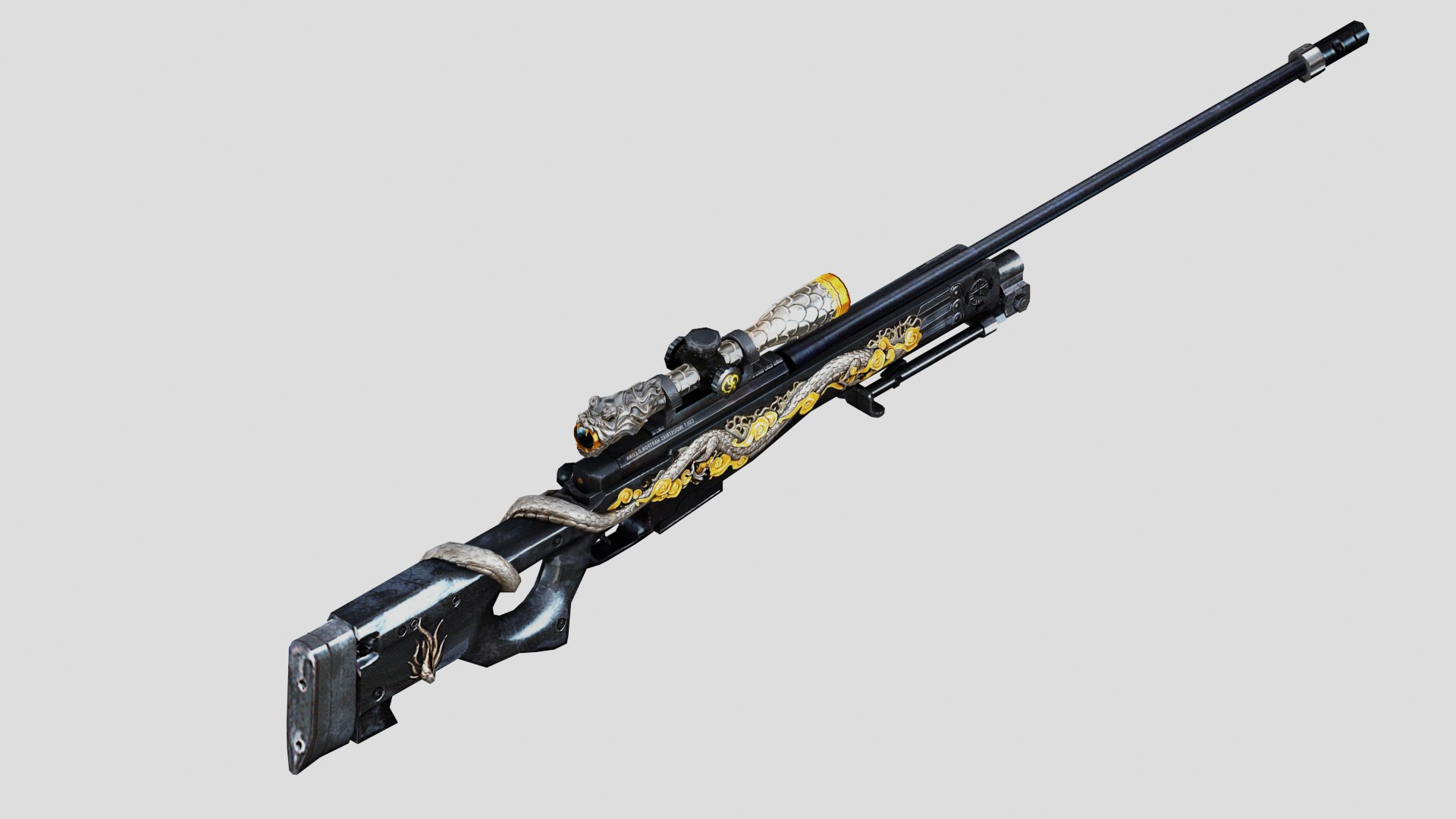 3D Weapon Crossfire Awm Dragon Gaming Model - TurboSquid 2062432