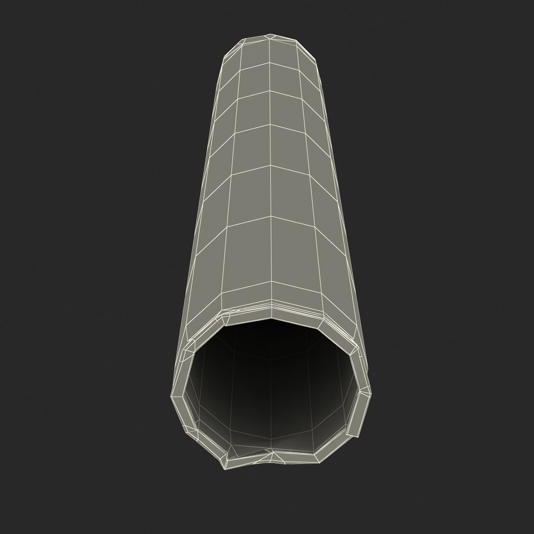 3d Model Of Broken Iron Pipe 4