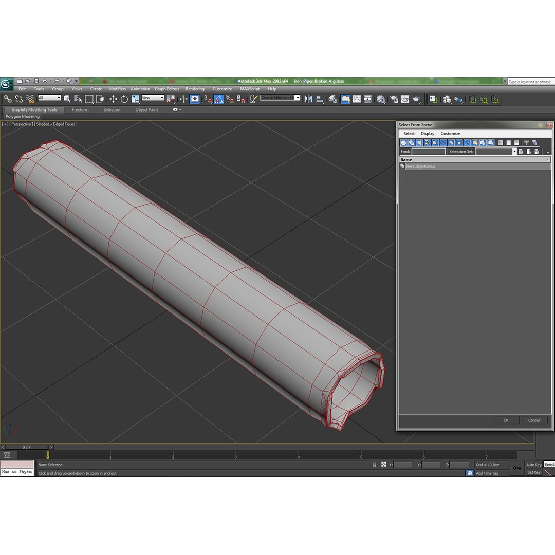 3d Model Of Broken Iron Pipe 4
