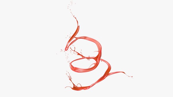 modelo 3d Resumen Líquido Splash Rojo - TurboSquid 1856479