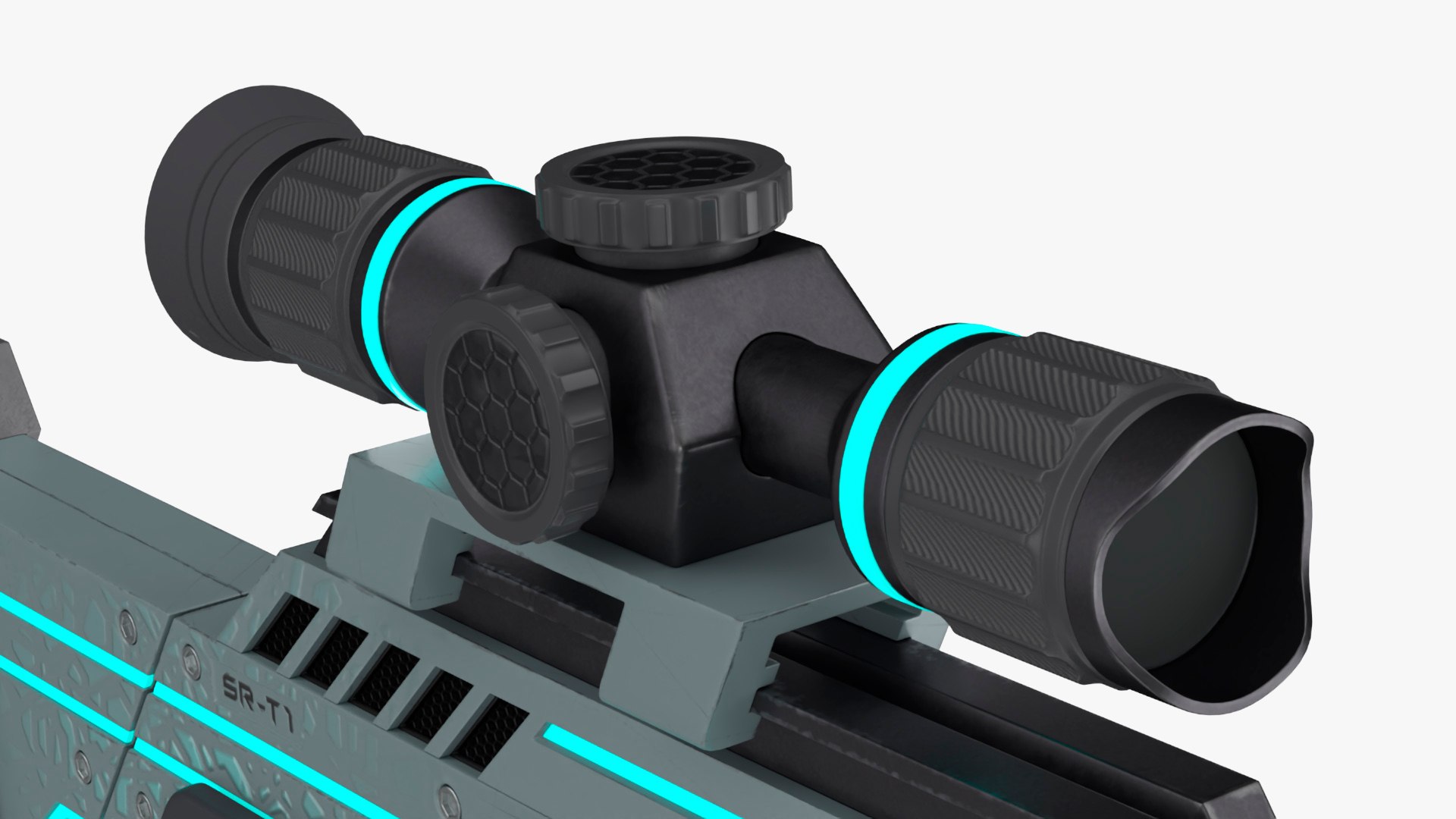 Futuristic Sniper Rifle Polar Owl 3D Model - TurboSquid 2218395
