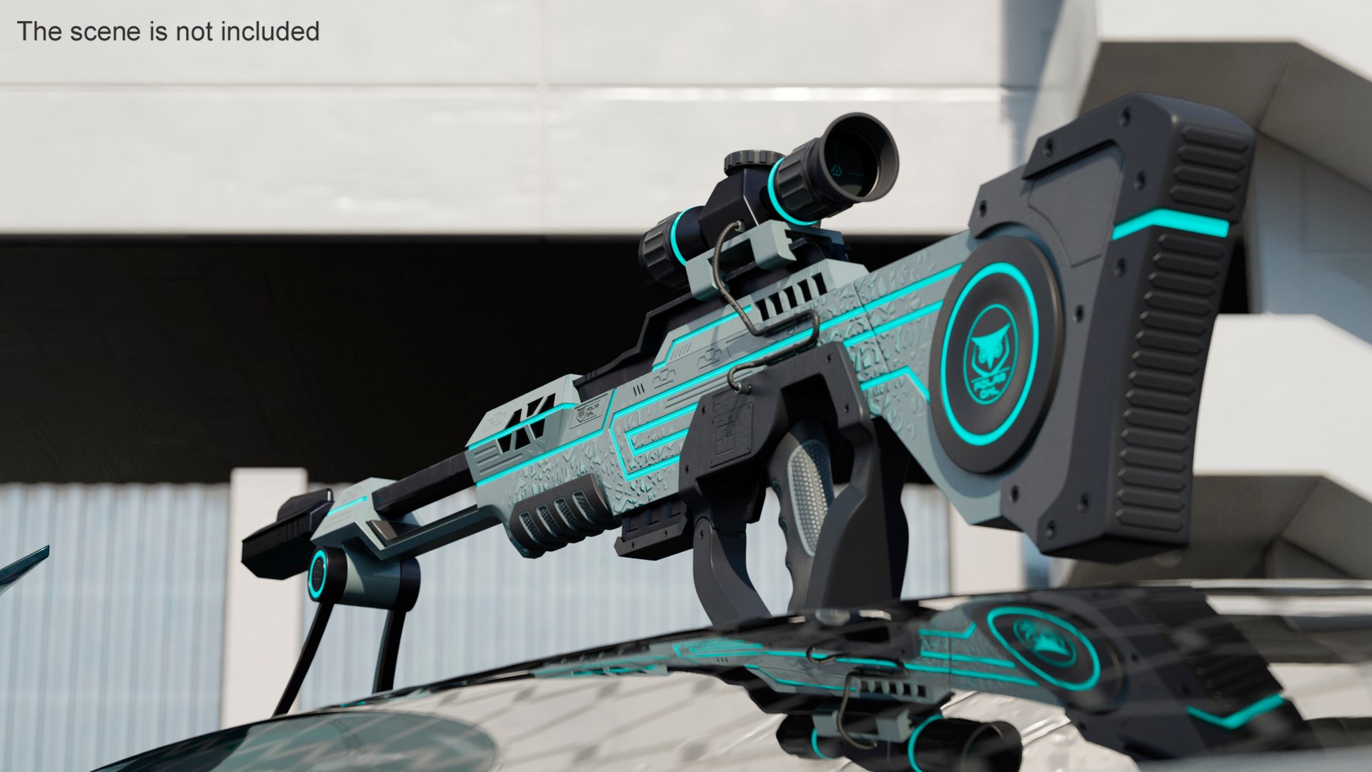 Futuristic Sniper Rifle Polar Owl 3D Model - TurboSquid 2218395