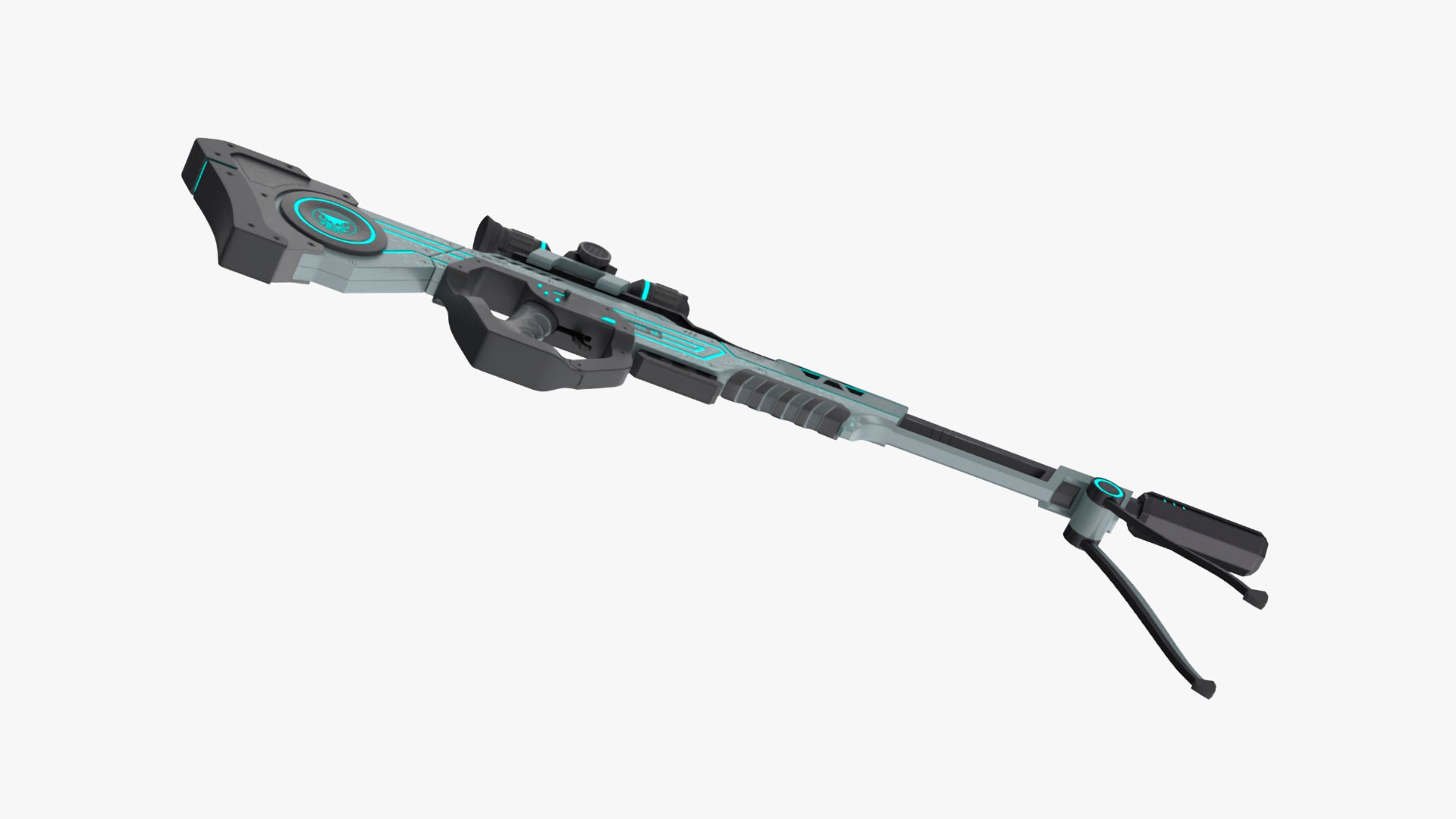 Futuristic Sniper Rifle Polar Owl 3D Model - TurboSquid 2218395