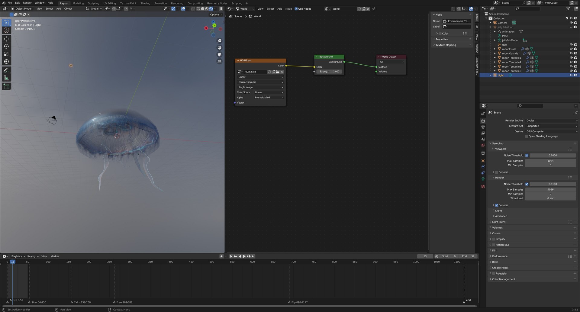 3D Jellyfish Moon Model - TurboSquid 2308850