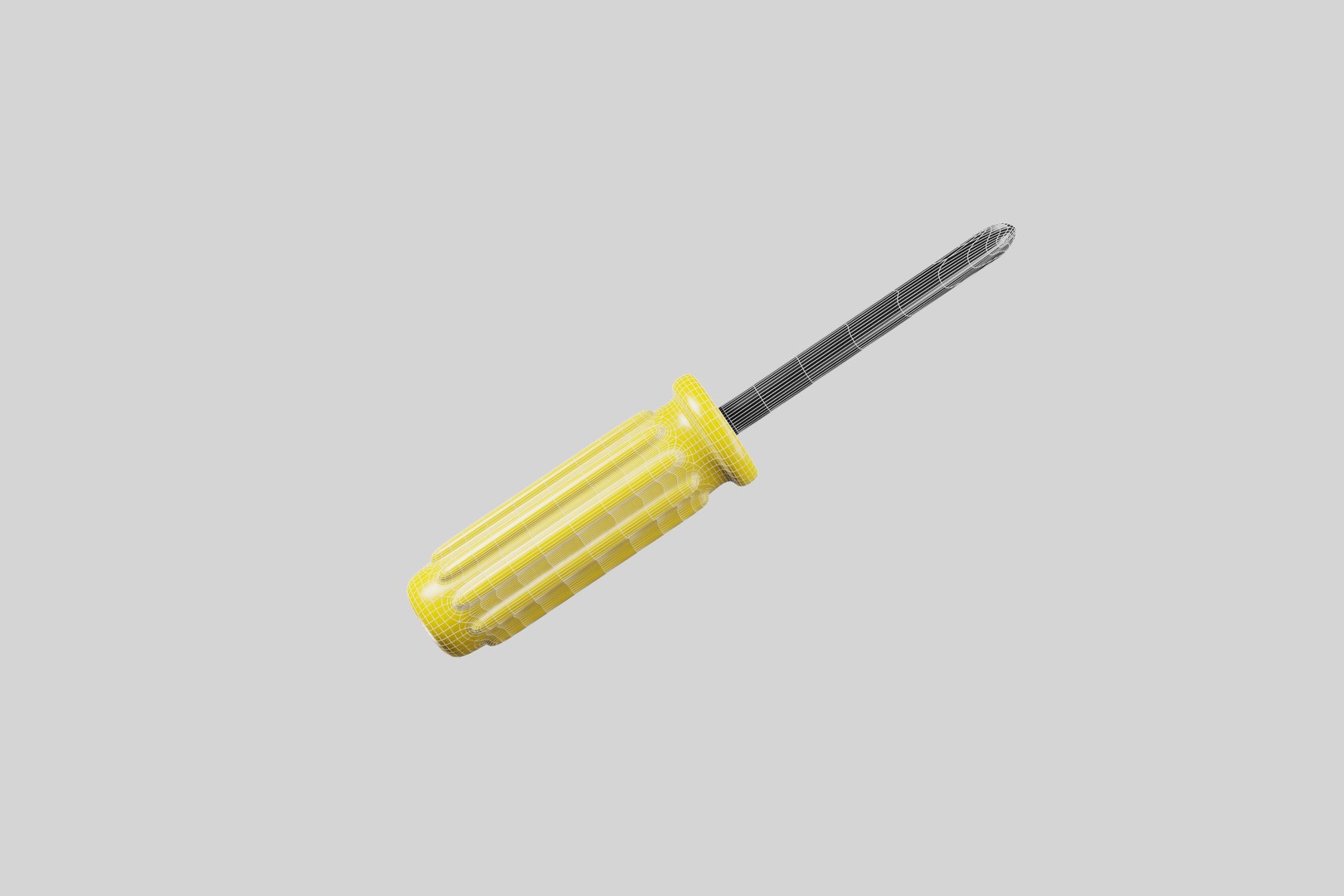 3D Yellow Screwdriver Tool - TurboSquid 2015672