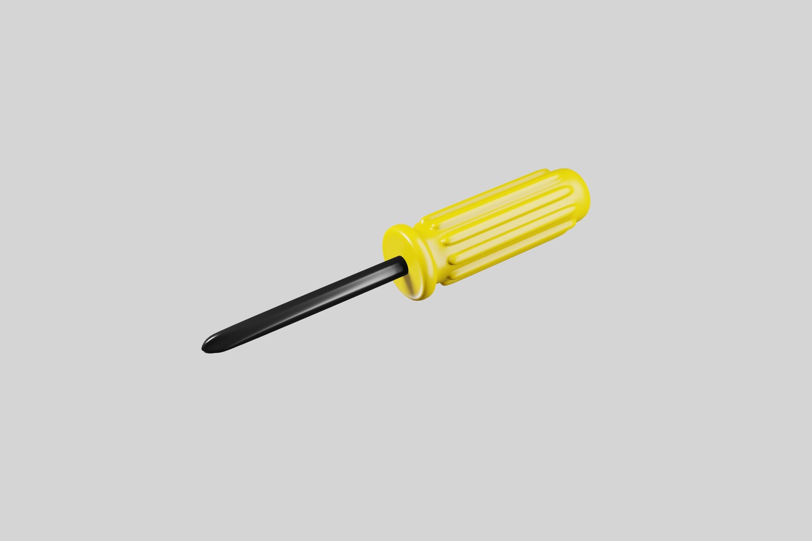 3D Yellow Screwdriver Tool - TurboSquid 2015672