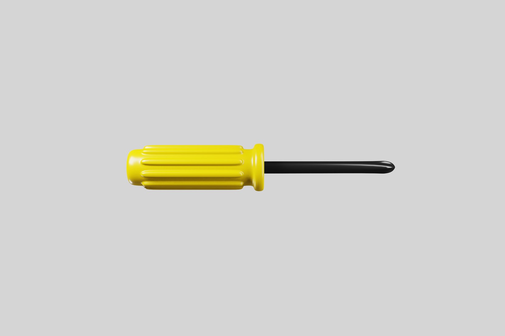 3D Yellow Screwdriver Tool - TurboSquid 2015672