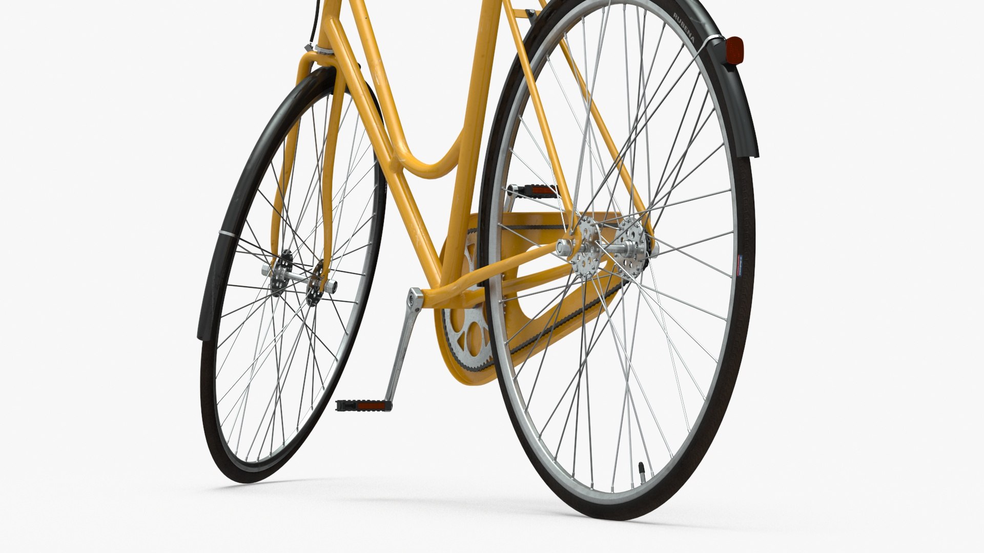 3D Classic City Bicycle Rigged For Cinema 4D Model - TurboSquid 2308495