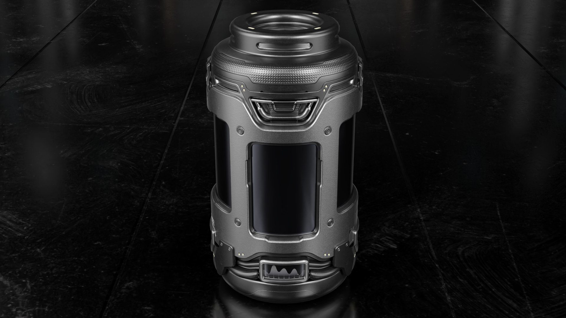 3D Sci-fi Barrels With Stand Model - TurboSquid 2174609