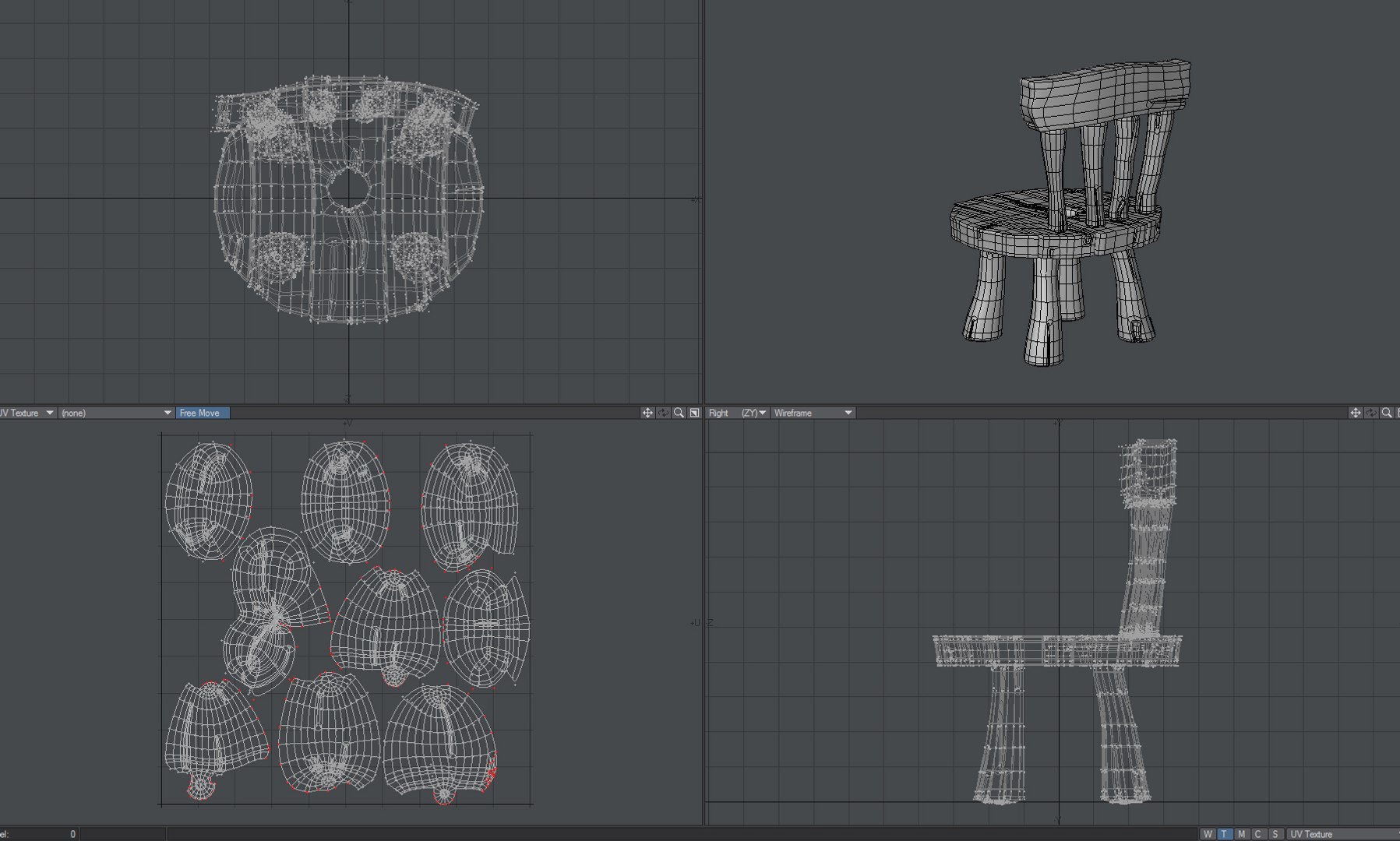 3ds Max Cartoon Table Set