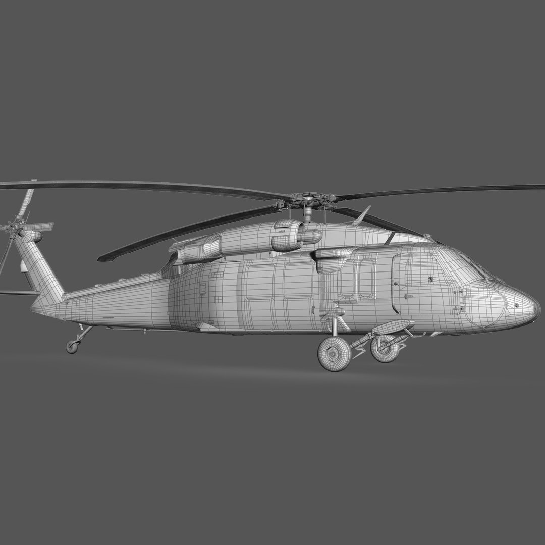 Uh-60 Black Hawk 3d Model