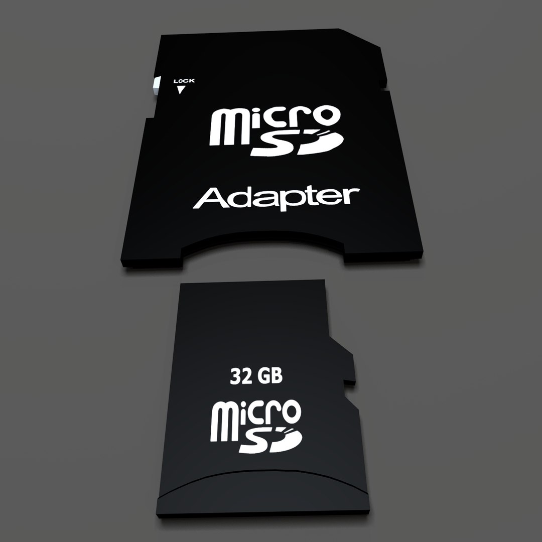 3d Sd Card Adapter Model