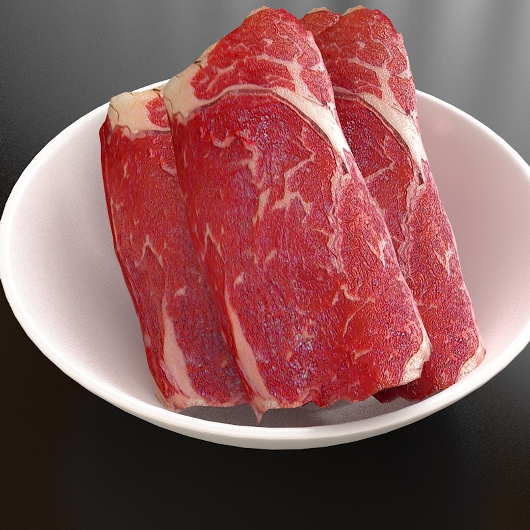 3d Model Of 26 Sliced Pork