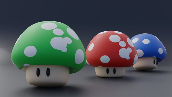 modelo 3d Hongo 3D - Mario Bros - TurboSquid 2302126