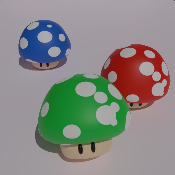 modelo 3d Hongo 3D - Mario Bros - TurboSquid 2302126