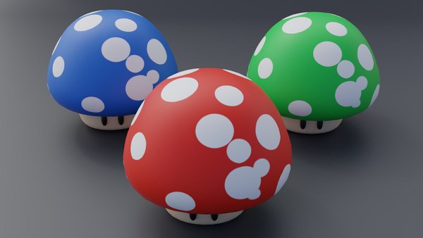 modelo 3d Hongo 3D - Mario Bros - TurboSquid 2302126