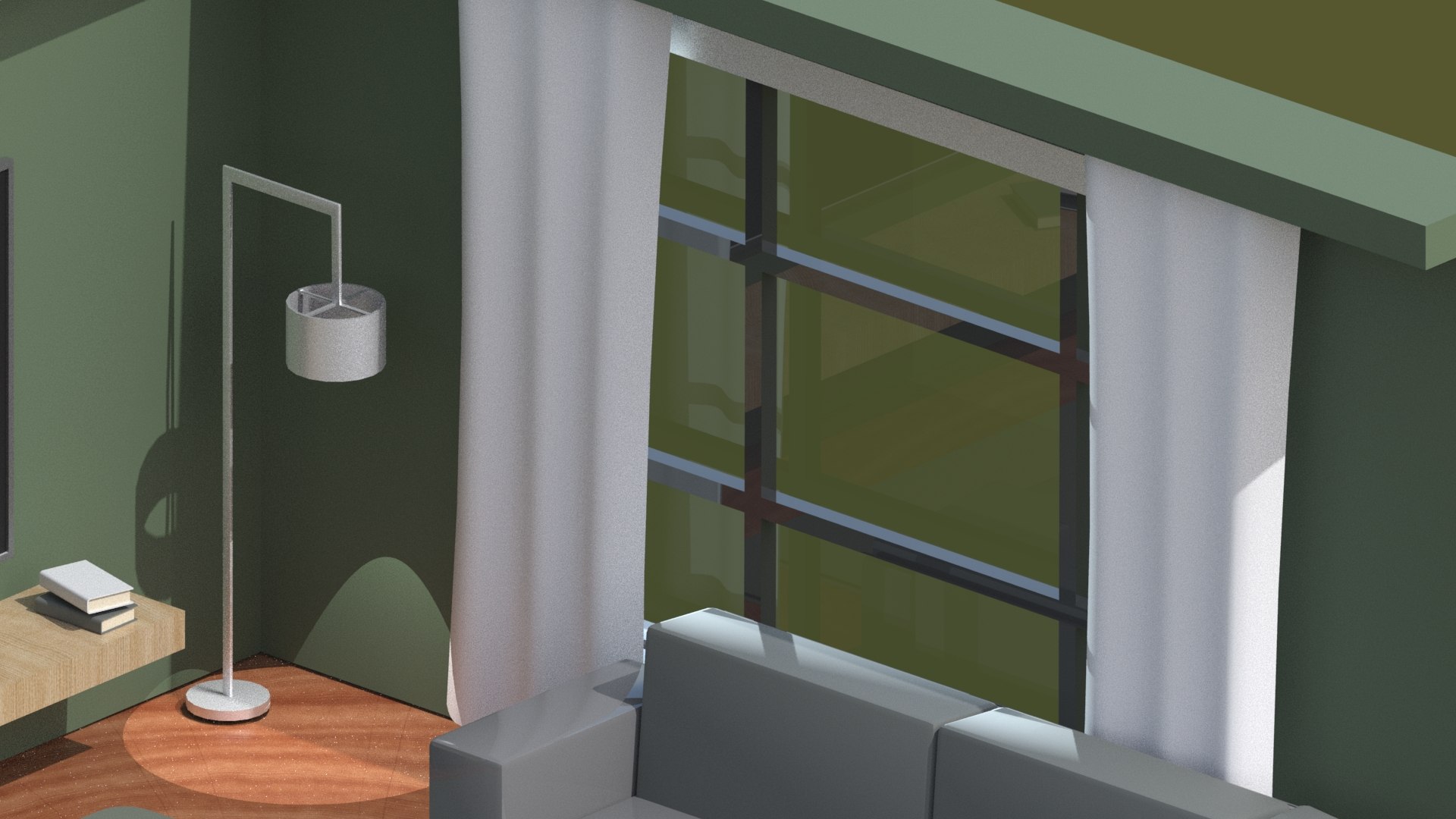 Orthographic Living Room 3D Model - TurboSquid 1963400