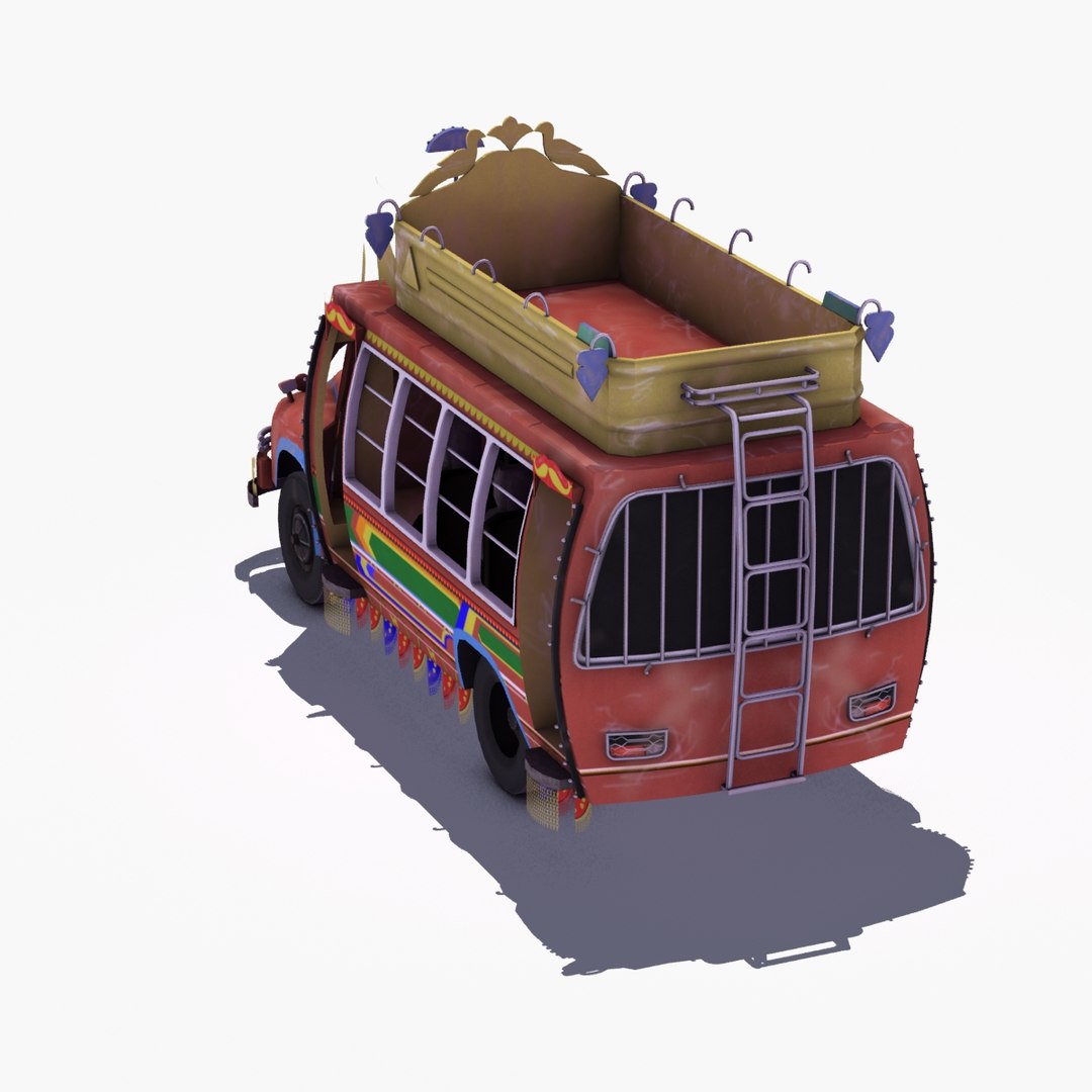 Asian Jingle Truck Bus 3d Max