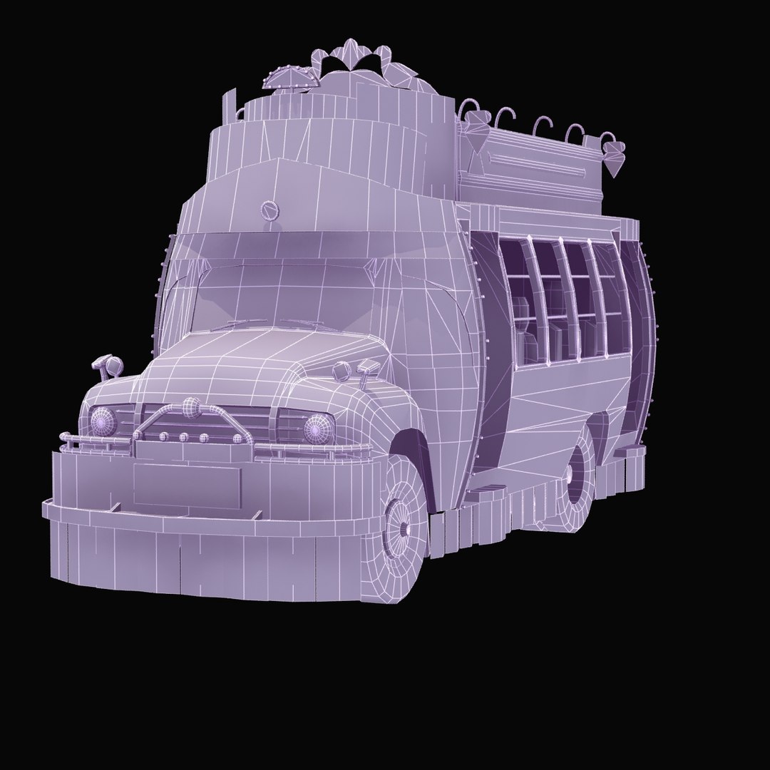 Asian Jingle Truck Bus 3d Max