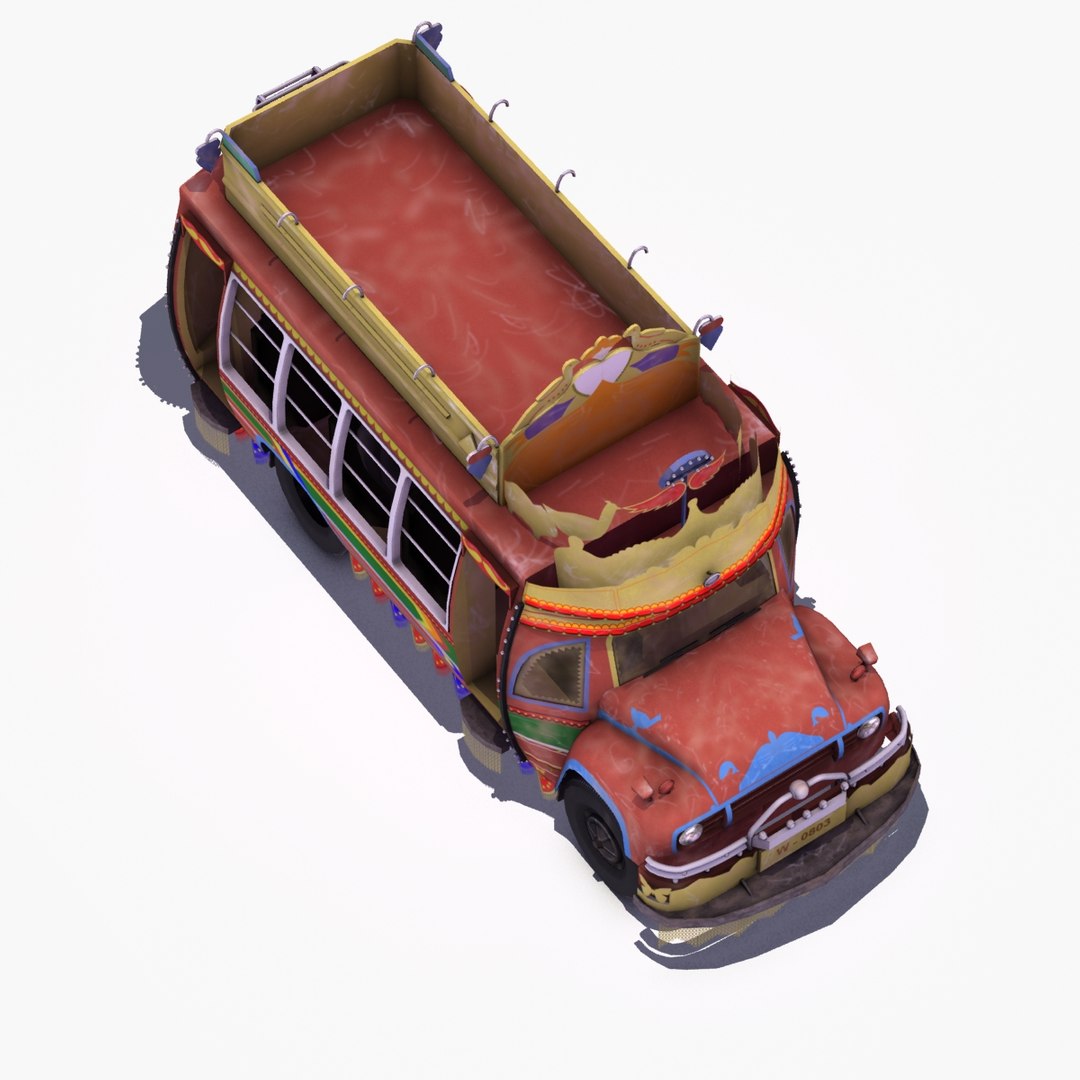 Asian Jingle Truck Bus 3d Max